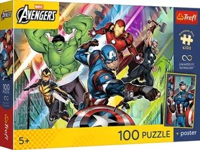 TREFL Puzzle Premium Plus Kids Avengers: Síla a moc / 100 dílků / 41 x