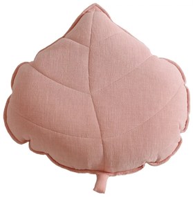 OnaDnes -20% Moi Mili Pudrově růžový polštář ve tvaru listu Leaf 39 cm