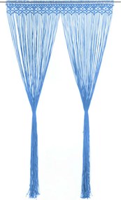 vidaXL Macramé závěs 140 x 240 cm bavlna [323981] Barva: Modrá