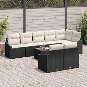Set pohovek 9 ks Černá polyratan 3346777