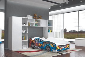 Dětská postel auto 160x80 cm s matrací 04