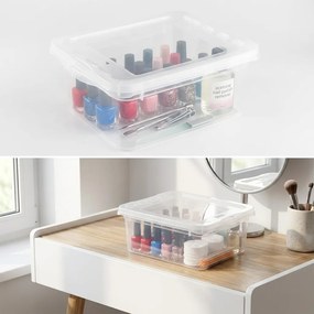 Keeeper Úložný box s víkem (má 2 funkce) BEA Clearbox 1,7L, 19,5 x 16,5 x 8,5 cm