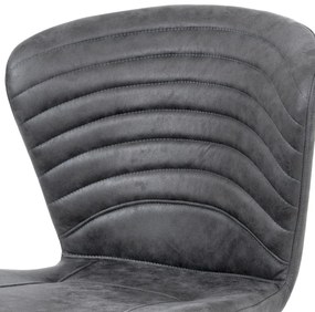 AUTRONIC Jídelní židle, šedá látka vintage, kov černý mat HC-442 GREY3