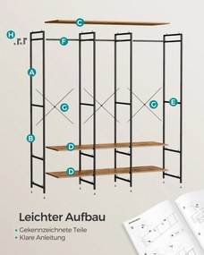 Otevřená šatní skříň RGR005B01
