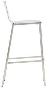 OnaDnes -20% Pedrali Bílá plastová barová židle Kuadra 1106 80 cm
