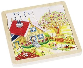 Goki Vícevrstvé puzzle - Roční období