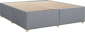 Box spring postel s matrací světle šedá 180 x 200 cm textil 3286759