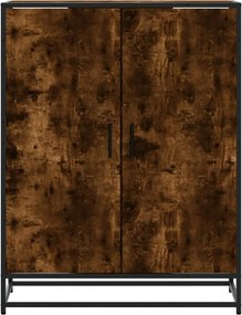 Botník kouřový dub 75 x 38 x 97,5 cm kompozitní dřevo a kov 3300867