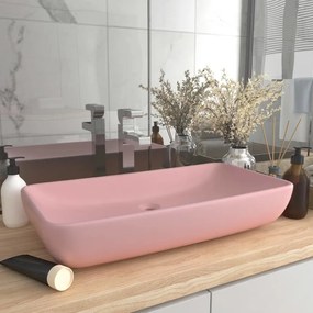 vidaXL Luxusní umyvadlo obdélníkové matné tmavě zelené 71 x 38 cm [146958] Barva: matte pink