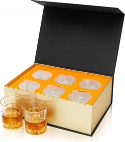 Sklenice Na Whisky Retro Křišťálové Sada 6 Ks Kanars 300 ML Dárek