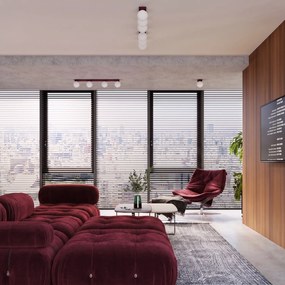 Sollux Lighting Stropní svítidlo YOLI 4 bordó