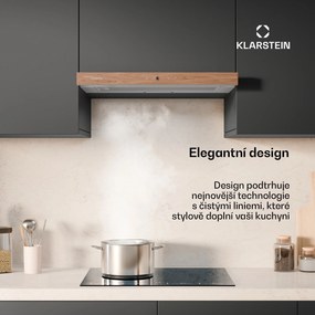 Klarstein ZenFusion digestoř, průtok vzduchu 323 m³/h, EEK A, odsávání/recirkulace, 3 úrovně, tichá
