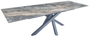 Roztahovací keramický stůl Paquita 180-220-260 cm taupe mramor