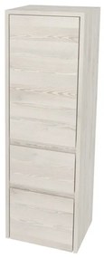Mereo Opto koupelnová skříňka vysoká 125 cm, pravé otevírání, Multidecor, White Loft Pine CN995PWLP1