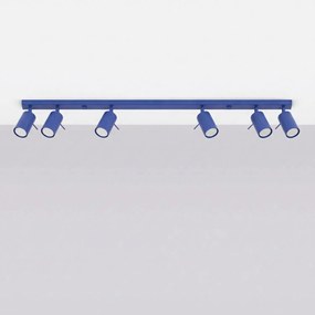Sollux Lighting Stropní svítidlo RING 6L ultramarínové