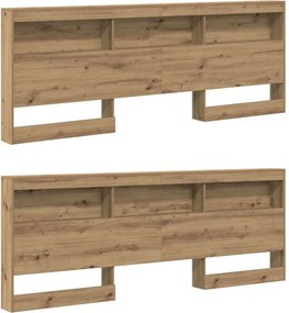 Úložné čelo postele Artisanový dub Kompozitní dřevo 3335516