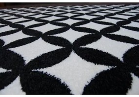 koberec SKETCH F757 krém/ černá diamant velikost 160x220 cm | krásné koberce cz