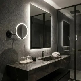 Simplehuman Sensor černá / Kosmetické zrcátko na zeď / LED osvětlení /