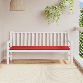 vidaXL Poduška na zahradní lavici 180x50x3 cm oxfordská látka [43208] Barva: Červená