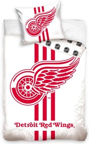 TipTrade s.r.o. Hokejové povlečení NHL Detroit Red Wings White 140x200 + 70x90