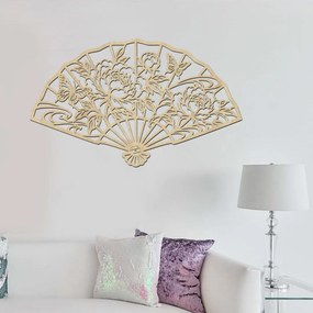dřevo života Dřevěná dekorace na zeď Vějíř ZAHRADA Zvolte rozměr šxv (cm): 40x24, Zvolte barvu dekoru: Javor
