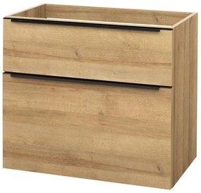 Mereo Mereo, Mailo, koupelnová skříňka 81 cm, bílá, dub, antracit, CN521SB