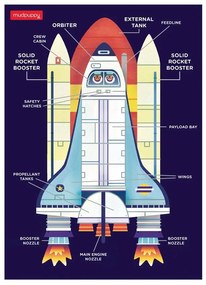 Mudpuppy Puzzle Raketoplán 48 dílků