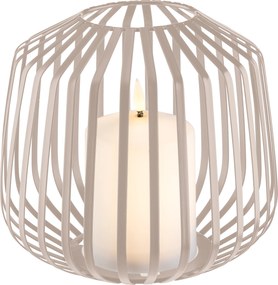 Livarno® LED svíčka v kovovém košíku (béžová)