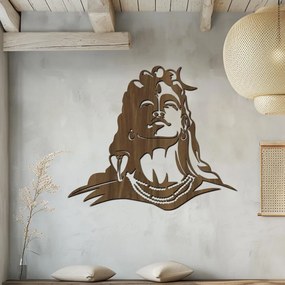 dřevo života Dřevěný obraz SHIVA Zvolte rozměr (cm): 60x51, Zvolte barvu dekoru: Ořech