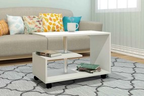 Designový konferenční stolek Abeba 80 cm bílý