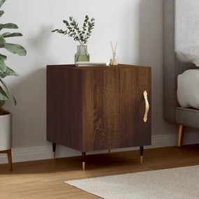 vidaXL Noční stolek 40 x 40 x 50 cm kompozitní dřevo [827520] Barva: hnědý dub