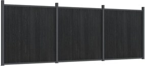 Plotový dílec šedý 526 x 186 cm WPC 3282791