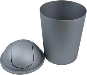 MSV AKO výklopný koš 5.5 L stříbrný / plast