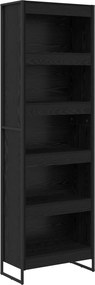 Knihovna 60 x 30 x 189,5 cm Kompozitní dřevo Černý dub 3402998