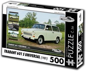 Puzzle retro-auta puzzle č. 56 trabant 601 s universal (1981) 500 dílků