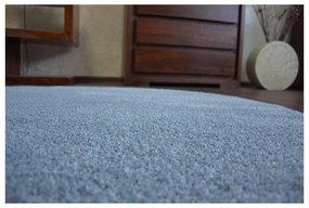 *Luxusní kusový koberec Shaggy Azra šedomodrý kruh 80cm