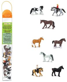 Vzdělávací sada safari ltd. tuba - koně a jejich jezdci