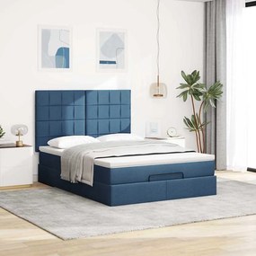 Osmanský rám postele s matrací Blue 140x190cm textil 3314009