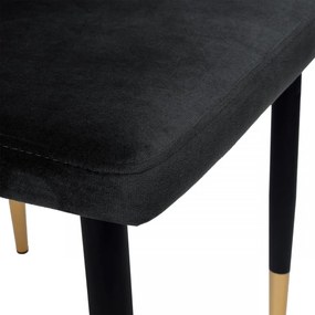 Čalouněná designová židle ForChair V černá