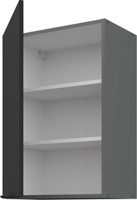 ARIA ab | horní skříňka 50 G-72 1F policová | 50 cm | ANTI FINGERPRINT povrch | antracit/černá