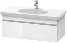 Duravit DuraStyle - Umyvadlová skříňka 40x100x45 cm, 1 zásuvka, lesklá bílá DS638502222