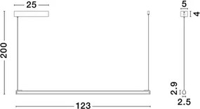 Závěsné LED svítidlo NOVA LUCE LIOS 28W 3000K 9088111