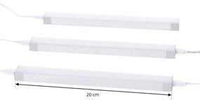 Prios Esbena LED podhledové světlo CCT 20 cm 3 ks