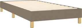 Box spring postel s matrací taupe 90x200 cm textil 3140909