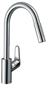 Hansgrohe Focus M41 - Páková kuchyňská baterie 240, Eco, vytahovatelná sprška, 2jet, chrom 31833000