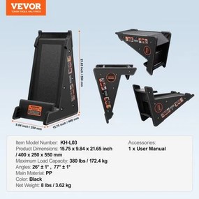 Ladder Levler 172,4 kg Load PP Leveling Nářadí s úložným prostorem pro nerovný povrch