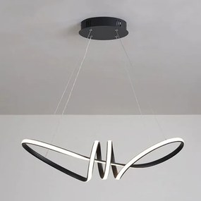 Toolight - LED závěsná lampa APP823-CP + dálkové ovládání, černá, OSW-06661