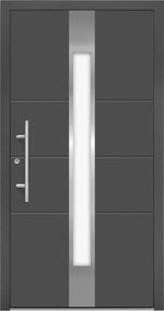Splendoor Hliníkové vchodové dveře Moderno M560/P, antracitová metalíza, 110 L