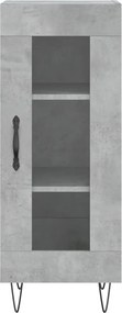 vidaXL Skříň highboard 34,5 x 34 x 180 cm kompozitní dřevo [3199077] Barva: Černá