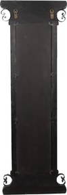 Modro-hnědé antik dřevěné nástěnné zrcadlo Mirael - 45*4*131 cm
